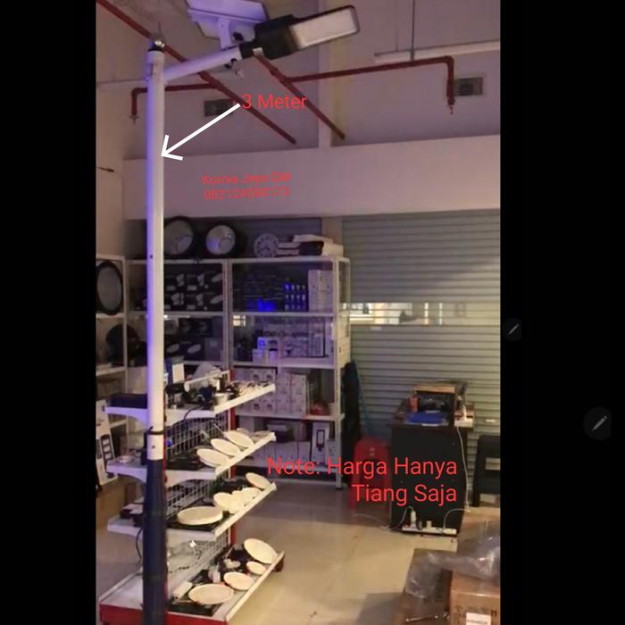 Jual Tiang Lampu Jalan PJU 3meter Tiang PJU Solar Panel 3m , Tempel Set ...