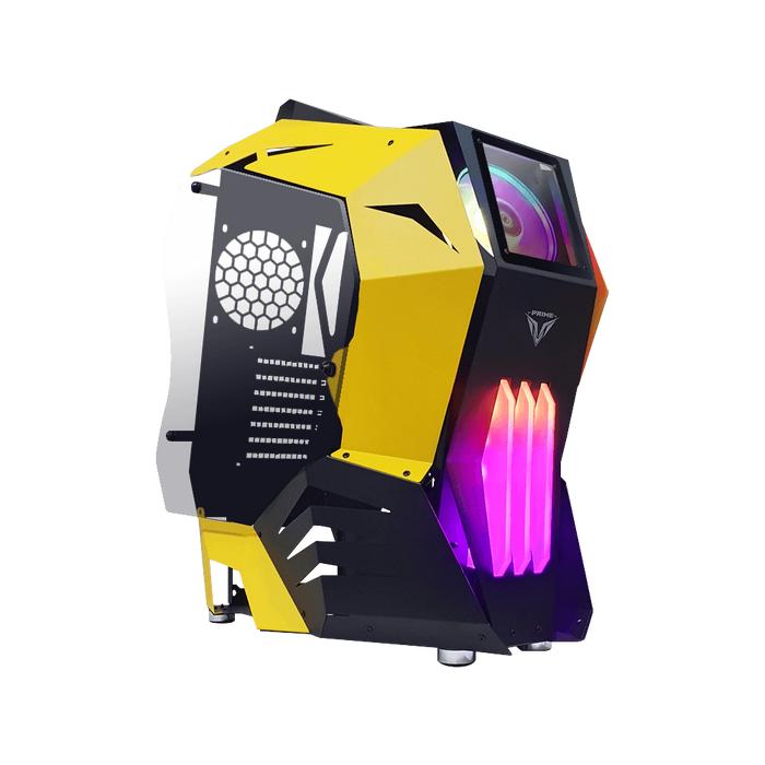 Jual Casing PRIME C-[R] BLACK YELLOW - ALUMUNIUM EXTREME GAMING CASE ...
