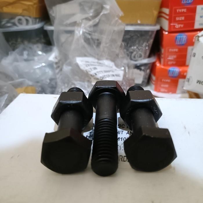 Jual HEX BOLT A325 + NUT 2H KUNCI 36 / MUR BAUT HTB A325 ASTM 7/8 X 3 ...