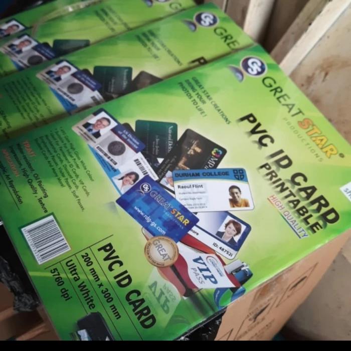 Jual Kertas bahan PVC id Card A4 isi 5 lembar - Kab. Bandung ...