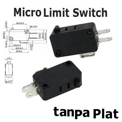Jual Saklar Micro Limit Switch Besar 5A 250V 16A 125V 7-0 Tanpa Tuas Gagang - Jakarta Barat ...