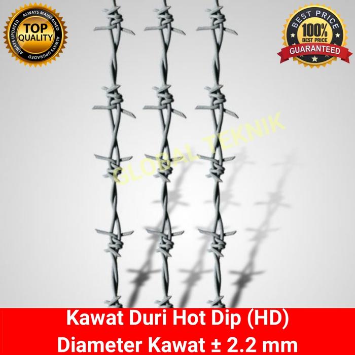 Jual kawat Duri Pagar Hot Dip Kawat Duri Paku Hot Dip Barbed Wire Hot ...