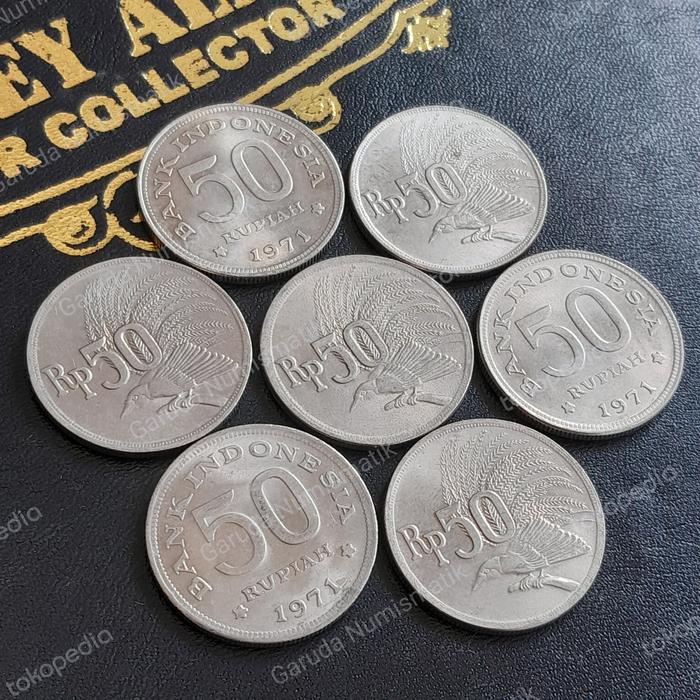 Jual Koleksi Uang Koin Kuno 50 Rupiah Cendrawasih Tahun 1971 - Bagus - Kab. Sleman - Garuda ...