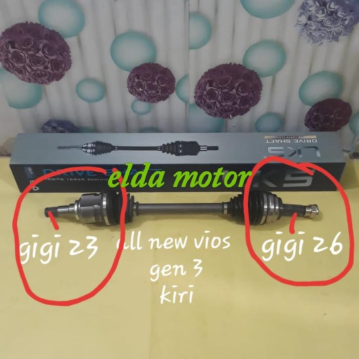 Jual Drive Shaft CV Joint As Roda komplit Luar Dalam Toyota Vios Limo Gen 3 - Jakarta Utara ...