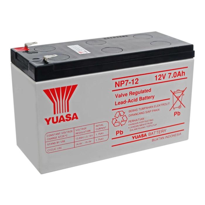 Jual Aki(baterai) kering (MF battery)Yuasa 12v 12v7ah 7 Ampere UPS ...