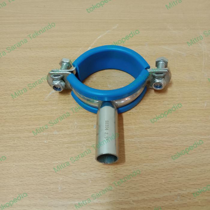 Jual clamp pipa holder SS 304 2 1/2" inchi-Clamp pipa sanitary-klem ...