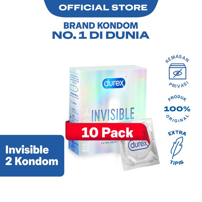 Promo Durex Invisible 2s x 10pcs - Kondom Extra Tipis Pria - Jakarta ...