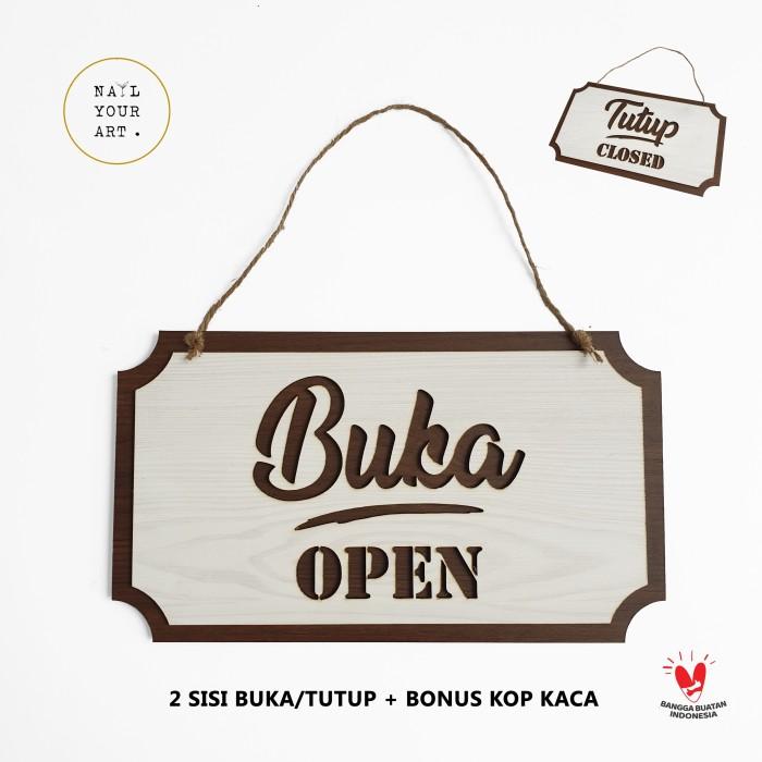 Promo Gantungan Sign Cafe Open Closed - BUKA TUTUP MEDIUM - Kab ...