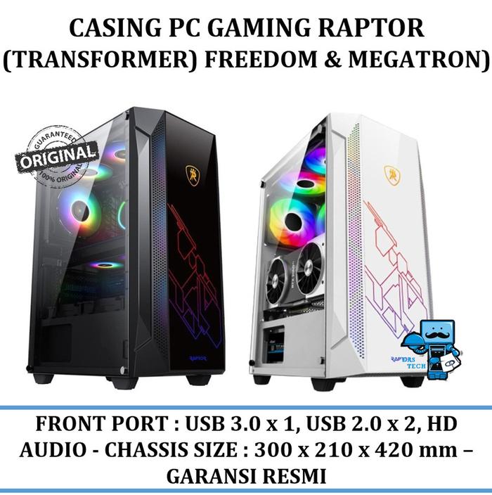 Promo Casing Pc Gaming Raptor (Transformer) Freedom & Megatron ...