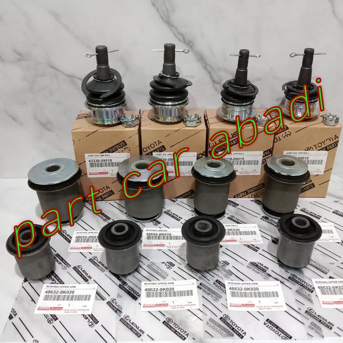 Jual Ball Joint dan Bushing Arm Atas Bawah Komplit Toyota Innova Set ...