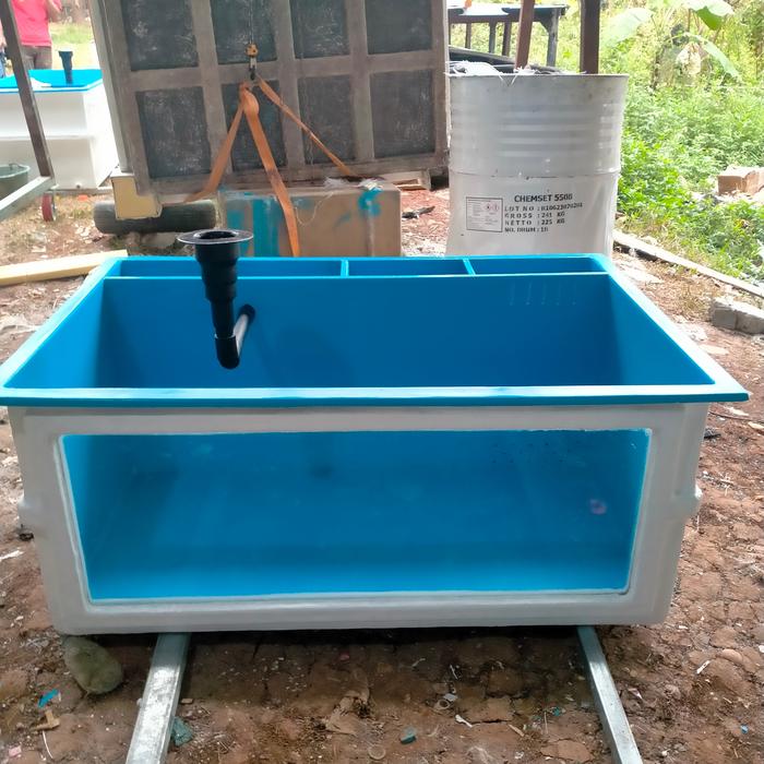 Jual kolam ikan fiber gelass combinasi kaca + filter - Kab. Tangerang ...