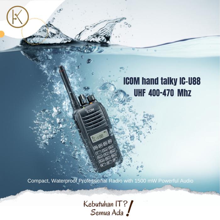 Jual HT Icom IC-U88 Handy Talky UHF 400-470 Mhz 128 Channel - Kota Surabaya - KTSM Shop | Tokopedia