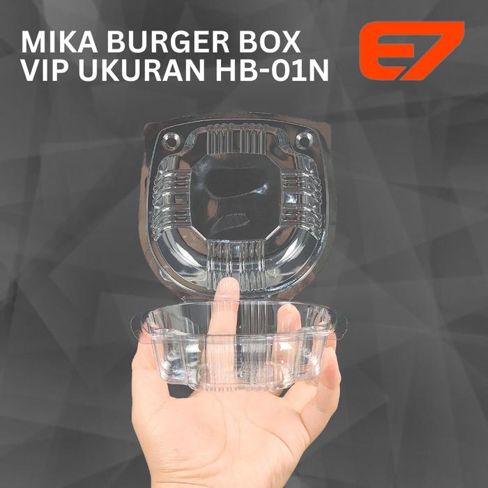 Promo Mika Box Burger VIP HB-01N - Mika Box Snack, Mika Box Kue, Box ...