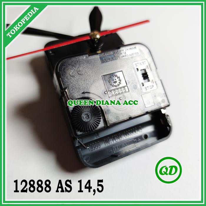Jual Mesin jam dinding quartz 12888 model detak panjang as 14,5mm - Kab. Bekasi - QUEEN DIANA ...
