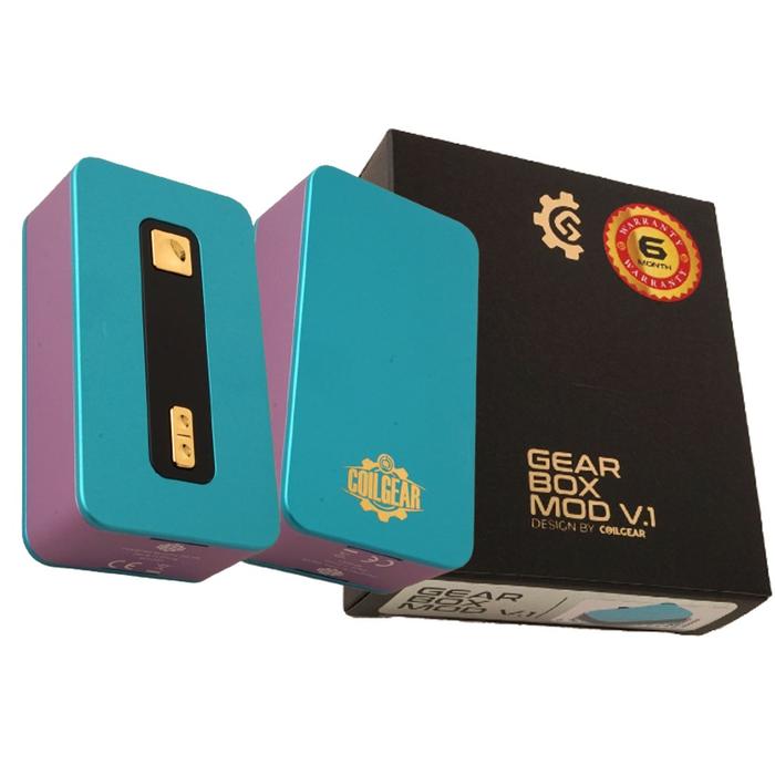 Promo Gear Box Mod V1 Sandwich Lilac Covered Blue Authentic By Coil ...