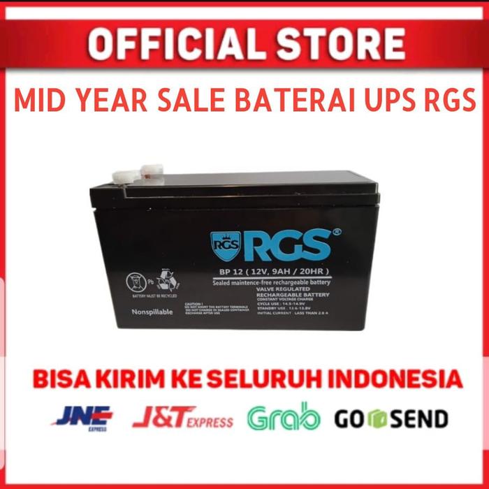 Promo Baterai UPS 12v 9ah RGS/Battery UPS 12v 9ah apc ica prolink/Aki ...
