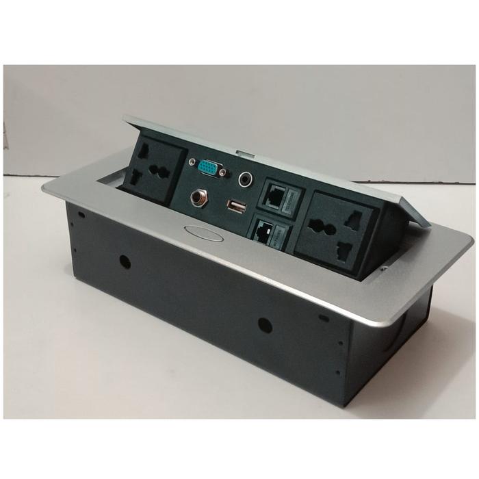 Jual Stop Kontak Flip Up Stopkontak Table Socket Meeting Minimalis ...