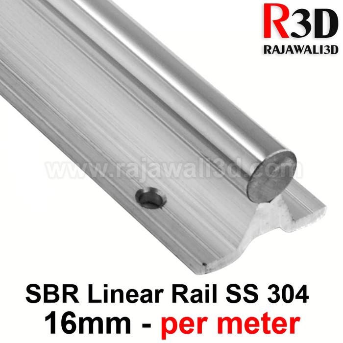 Jual SBR16 Rod 16mm Hard Chrome Linear Rail Shaft Support 1000mm - Kab ...