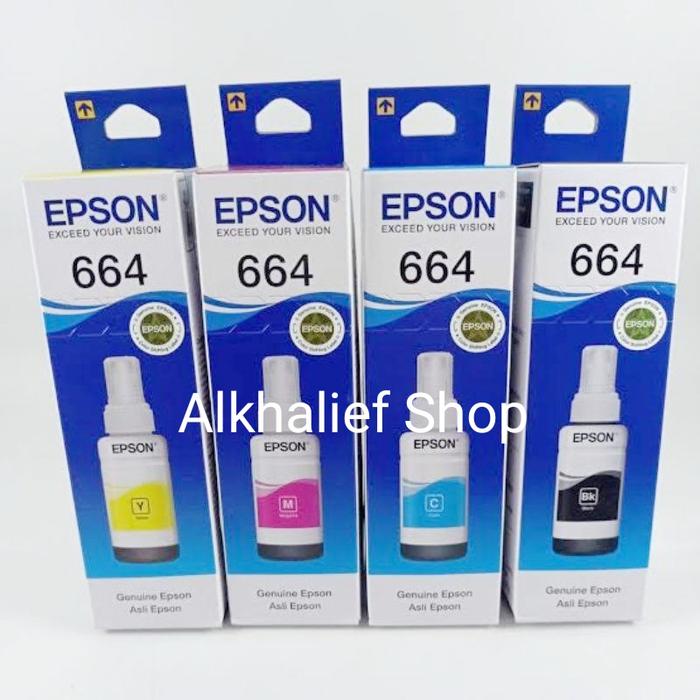 Jual Tinta Printer Epson Original T664 T6641 T6642 T6643 T6644 / L Series - Kab. Tangerang ...