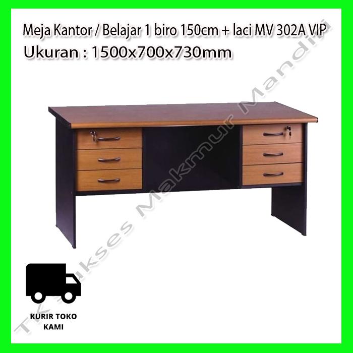 Jual Meja Kantor / Belajar 1 biro 150cm + laci MV 302A VIP - Jakarta ...