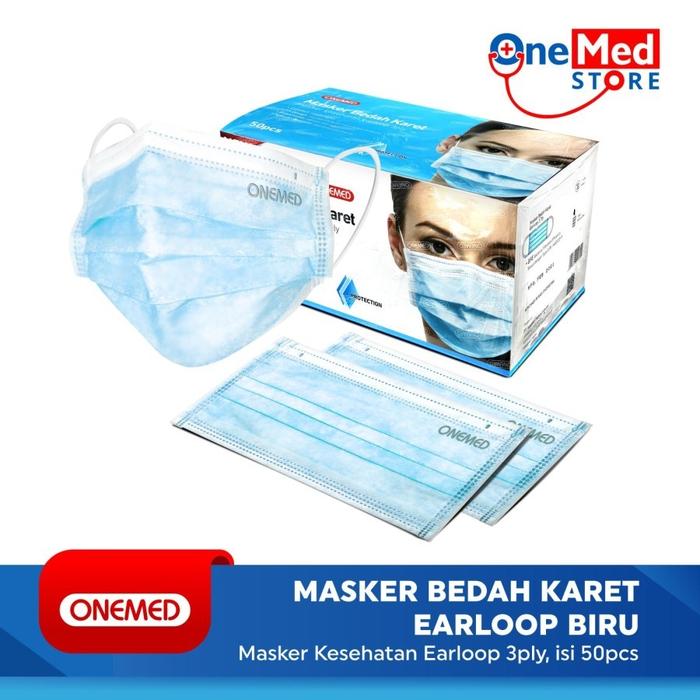 Jual Masker Medis Karet Onemed Earloop Box Isi 50 Pcs - PUTIH - Kota ...