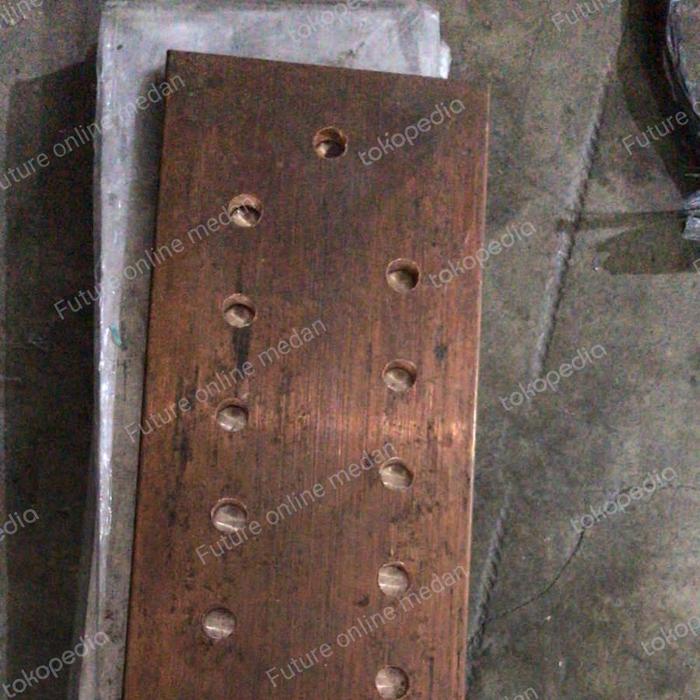 Jual Busbar CU Tembaga 100 x 300 mm 10cm x 30cm, 16 hole lubang untuk ...