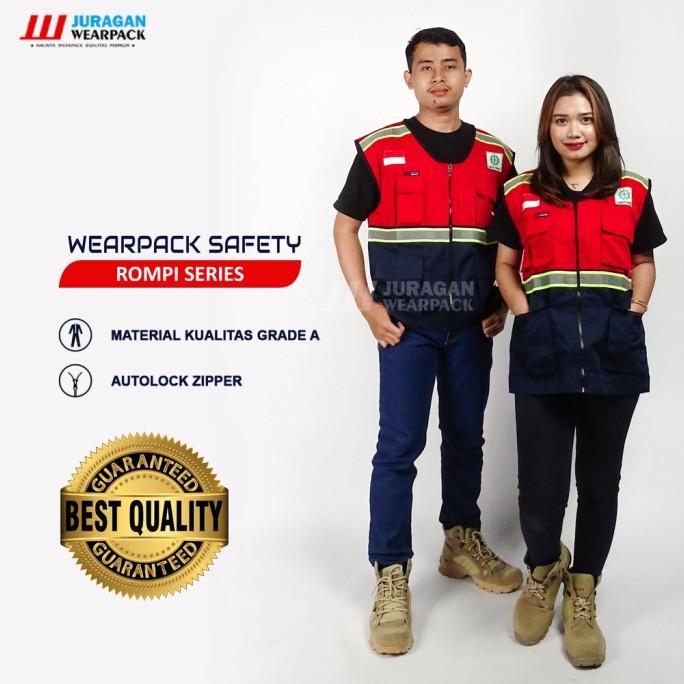 Jual \\BEST SELLER// Juragan Wearpack - Rompi HSE Warna Merah Kombinasi ...