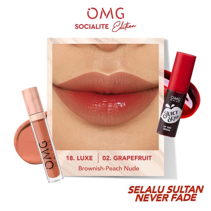 Jual [ombre Sultan] Omg Oh My Glam Matte Kiss Lip Cream Socialite Ombre ...