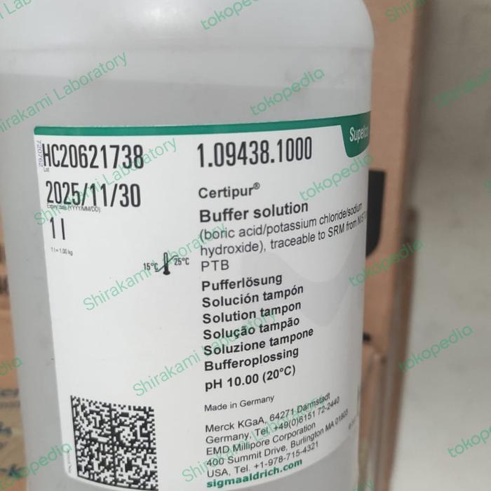 Jual Buffer Solution pH10 1Liter MERCK 1.09438.1000 - Kab. Bekasi ...