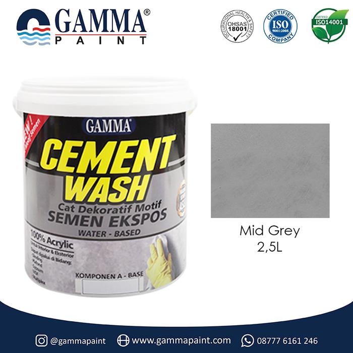 Jual Cement Wash Komponen A - Ukuran 2.5L - Cat Motif Semen Ekspos ...