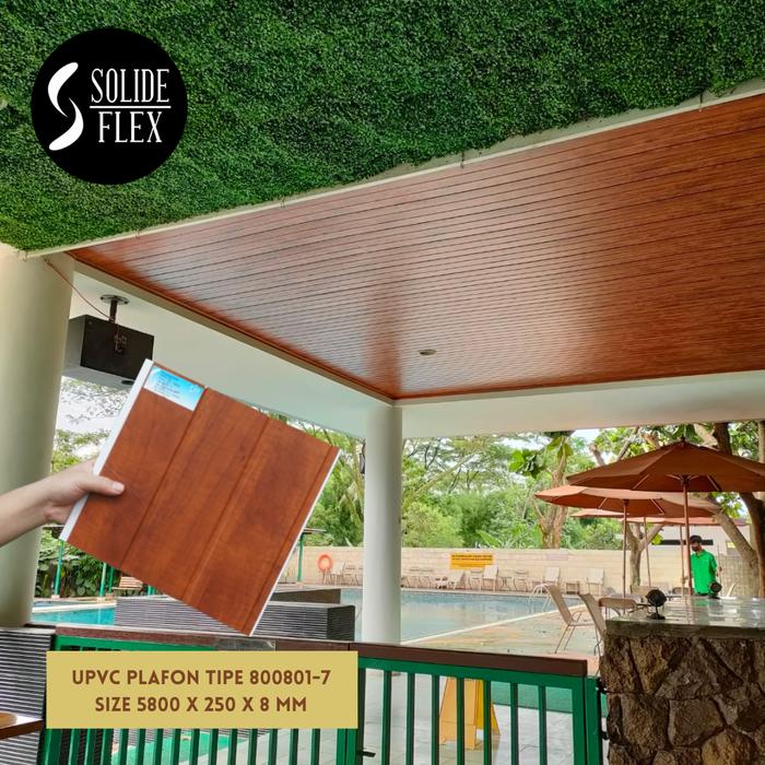 Jual UPVC PLAFON Motif Coklat Kayu Panjang 5.8 m (tipe 800801-7) - Kota ...