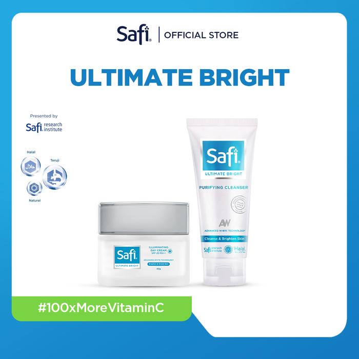 Promo SAFI Ultimate Bright Purifying Cleanser 50gr + Day Cream 45gr ...