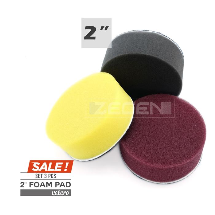 Jual (3 PCS) FOAM PAD / BUSA POLES 2 INCH 2" 50mm FLAT (EKONOMIS) - Kab ...