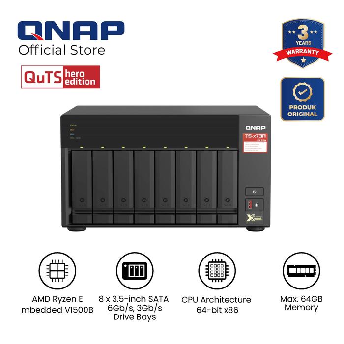 Jual QNAP TS-873A-8G 8-Bay NAS Server External Storage Cloud TS873A ...