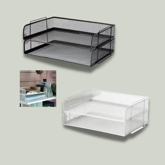 Jual Rak Tempat Penyimpanan Surat File Kertas Letter Tray 2 Susun di ...