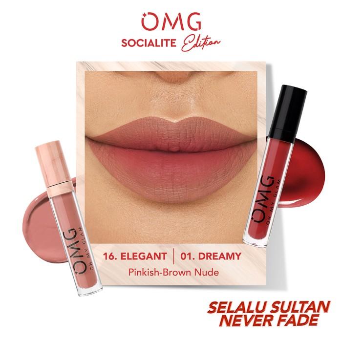 Jual [ombre Sultan] Omg Oh My Glam Matte Kiss Lip Cream Socialite Ombre ...