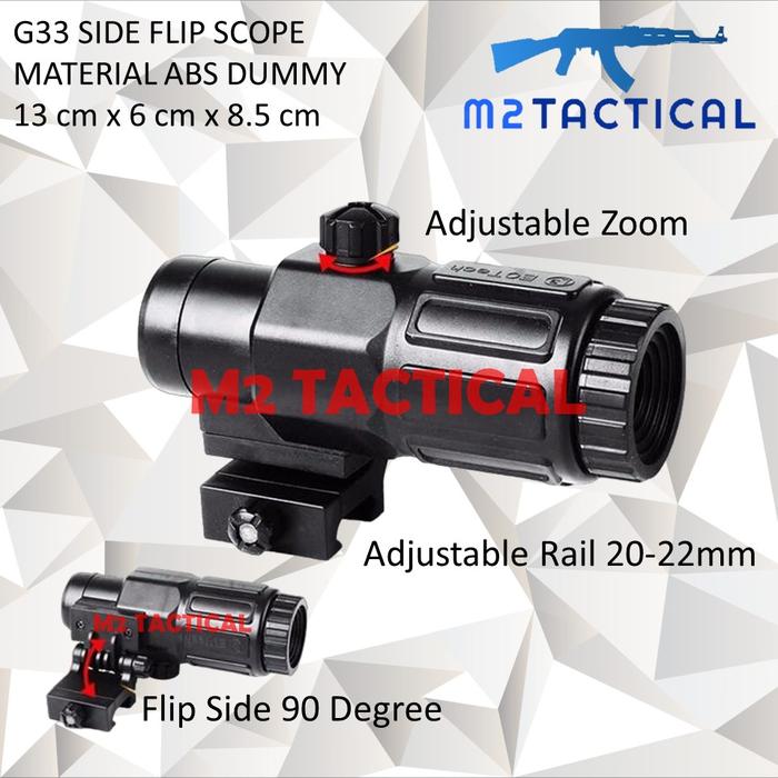 Jual Eotech G33 Magnifier Side Flip Scope G33 Dummy WGB WGG DCobra ...