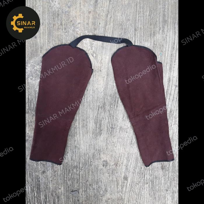 Jual APRON LENGAN KULIT LAS CELEMEK SAFETY ARM WELDING LEATHER TANGAN ...