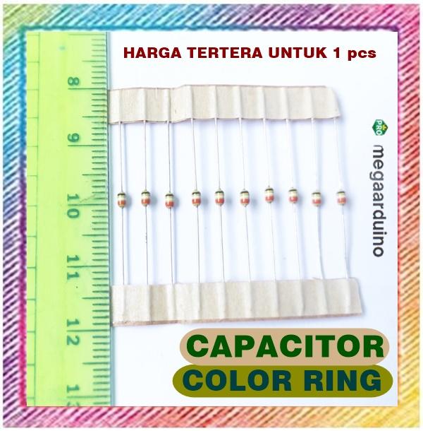 Jual Capacitor Kapasitor 15 nF 15 nF 50v 50 volt color ring axial line ...