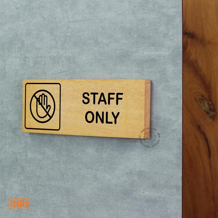 Jual Sign System - Staff Only - Penanda Ruang Staff - Staff - Wall Sign ...