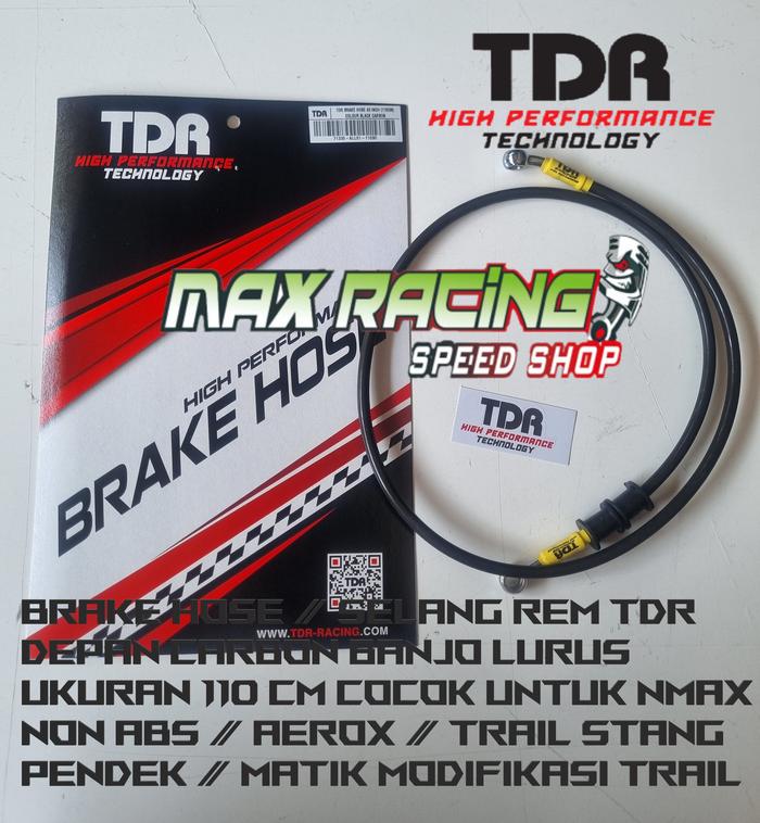Jual Selang rem TDR depan 43 Inch 110 cm Carbon Nmax Non Abs Aerox Vario - Kota Bandung - Max ...