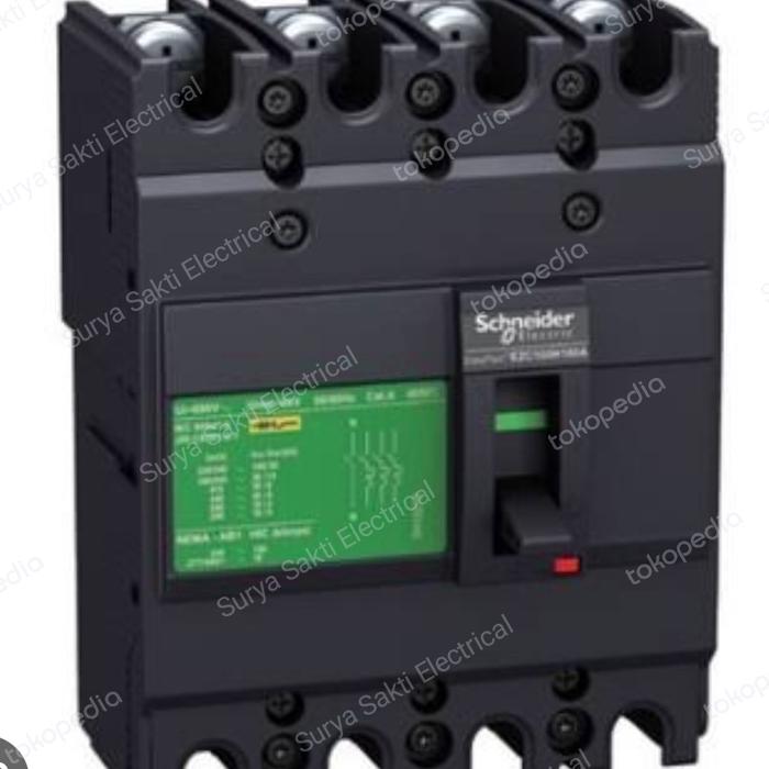 Jual SCHNEIDER EasyPact MCCB EZC100H 100A / 100 A 4P 30KA MCCB - Jakarta Pusat - Surya Sakti ...