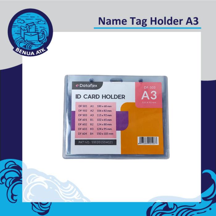 Promo ID Card Holder / Name Tag Plastik Mika A3 Dataflex [isi 20pcs] VC-503 - Kota Tangerang ...