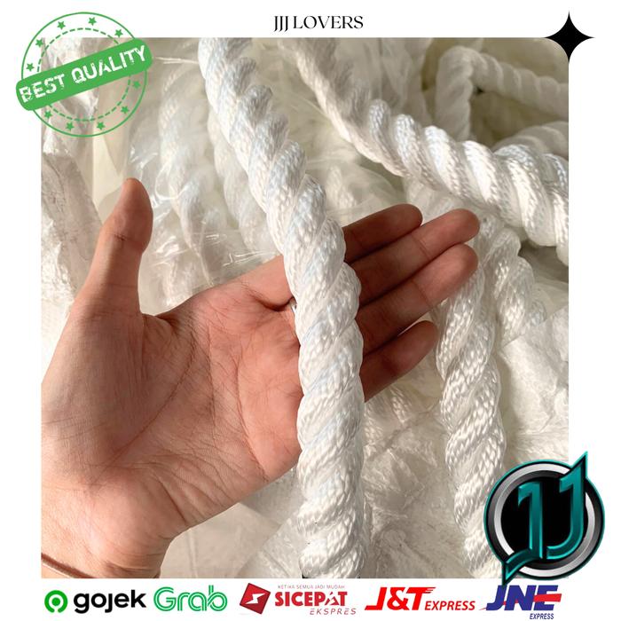 Jual Tali Tambang Nylon/ Tali Nilon/ Tambang Putih/ Tambang Nylon 19 mm ...