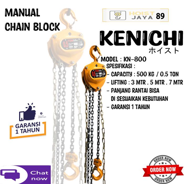 Jual Chain Block Kenichi Caps 0,5 Ton 5 METER "JAPAN" - Jakarta Pusat ...