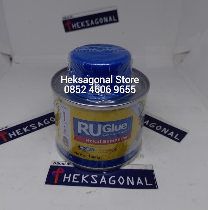 Jual Lem Rucika Ruglue Pipa pralon PVC Perekat kaleng 100g Balikpapan ...