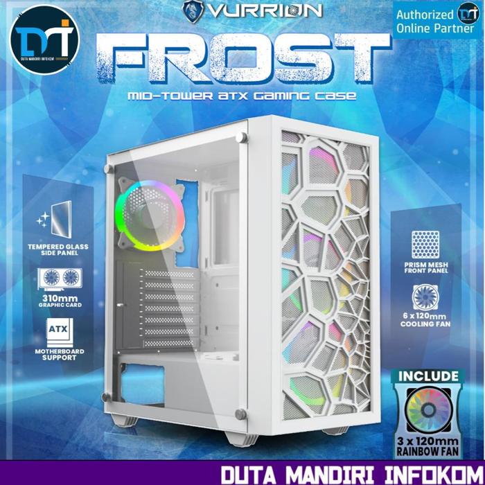 Jual VURRION FROST FROZE - Tempered Glass Mid Tower ATX Gaming Case ...