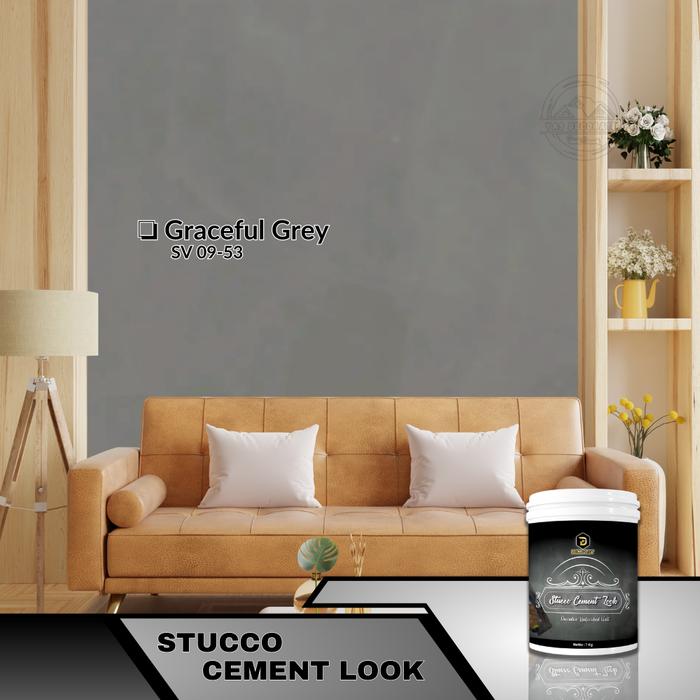 Promo Cat Tembok Stucco Cement Expose - 1 Kg | Stucco Motif Semen ...