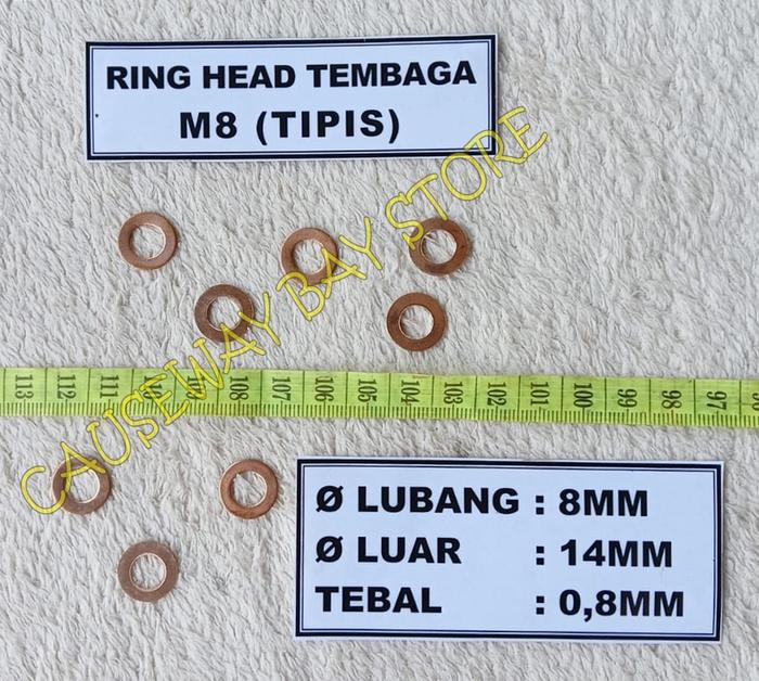 Jual RING HEAD TEMBAGA M8 TIPIS UNTUK MESIN MOTOR - Kab. Sidoarjo ...
