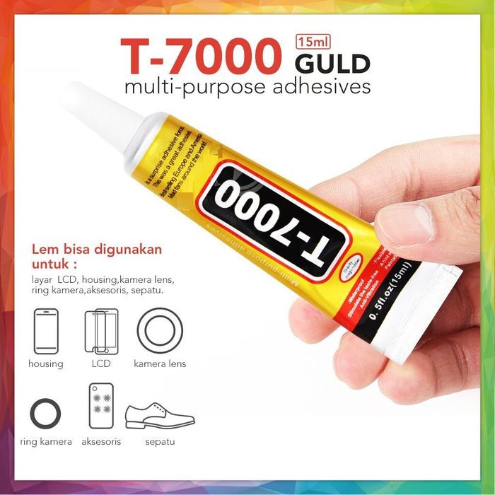 Jual LEM TOUCHSCREEN T7000 15ML - LEM CASING HP LEM LCD T-7000 CAIRAN HITAM - Kota Medan ...